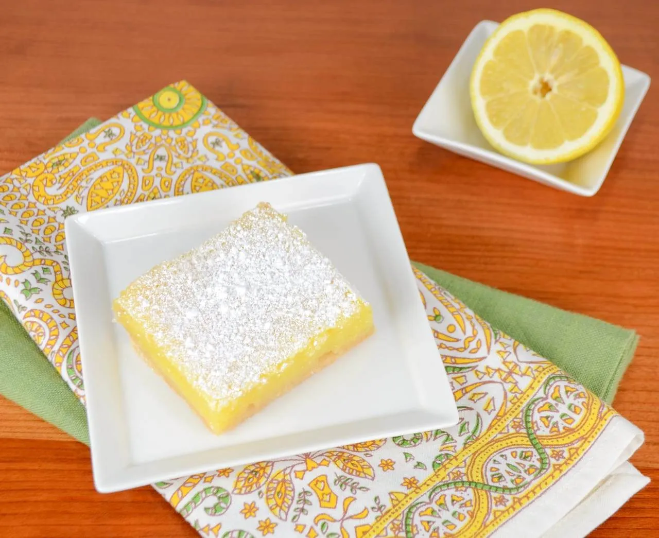 Tangy Lemon Bars | For the Love of Cooking