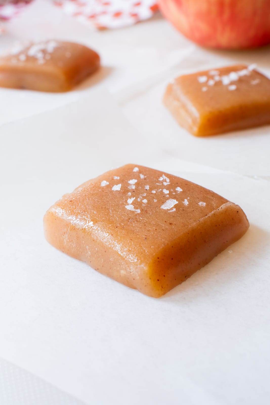 Soft Apple Cider Caramels | For the Love of Cooking