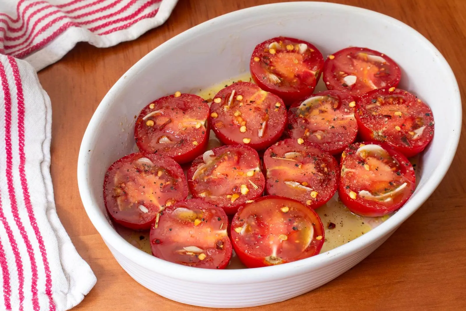 Garlic Roasted Tomatoes | For the Love of Cooking