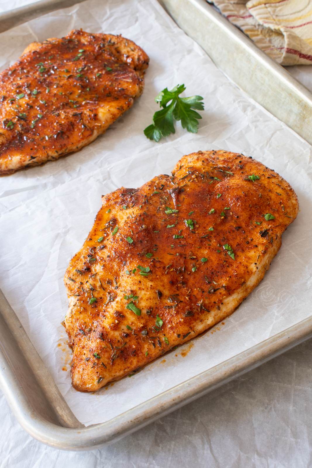 Oven Baked Chicken Breasts | For the Love of Cooking