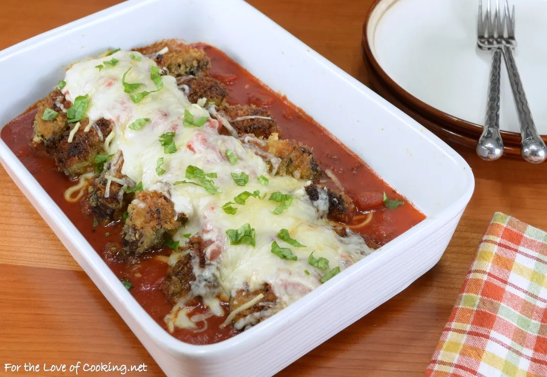 Portobello Mushroom Parmesan | For the Love of Cooking