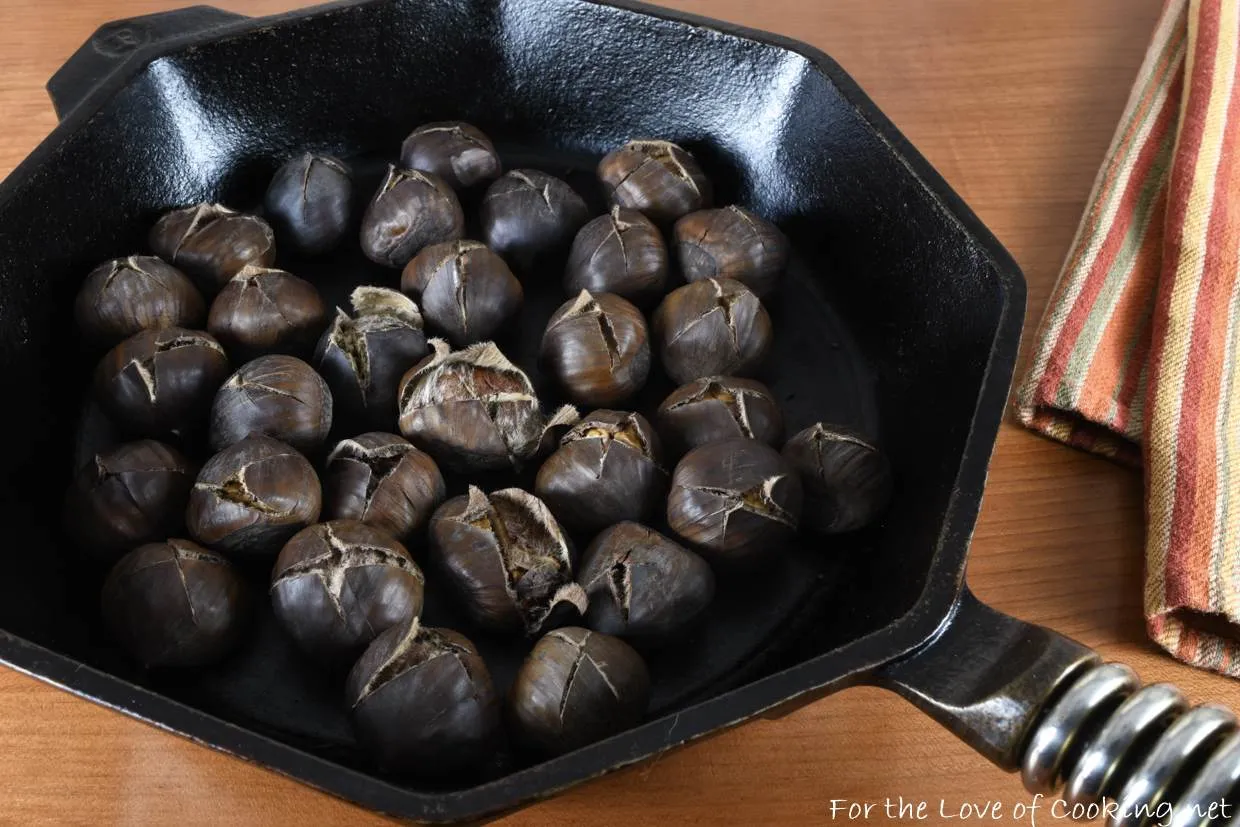 Oven Roasted Whole Chestnuts | For the Love of Cooking