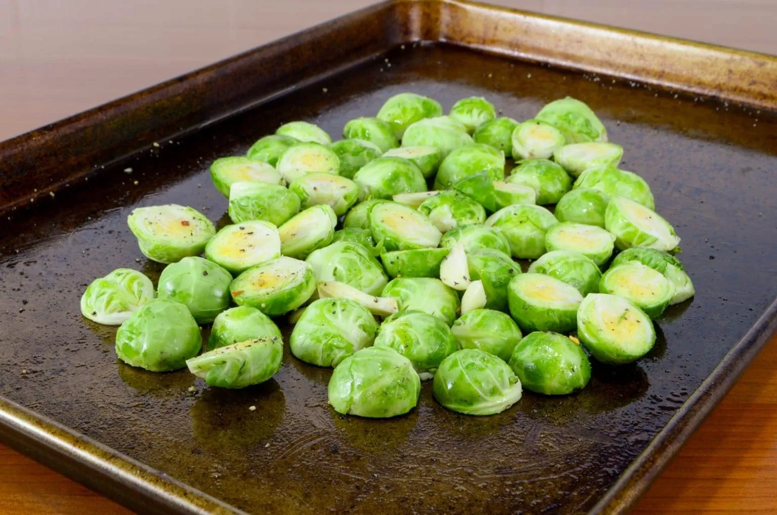 Roasted Brussels Sprouts with Garlic Slivers and Parmesan| For the Love ...