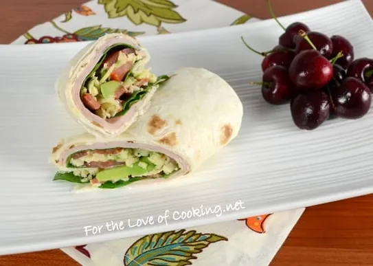 Turkey and Avocado Wrap with Pepper Jack Cheese | For the Love of Cooking