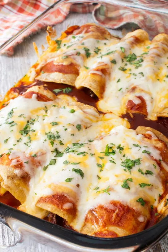 Shredded Beef Enchiladas | For the Love of Cooking