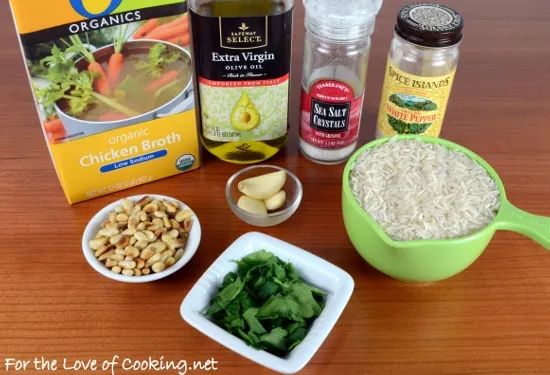 Basmati Rice with Garlic, Pine Nuts, and Fresh Parsley | For the Love ...