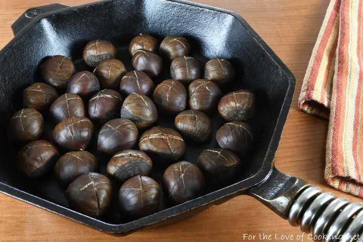 Oven Roasted Whole Chestnuts | For the Love of Cooking
