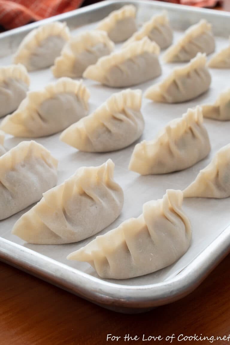 Pork and Cabbage Gyoza | For the Love of Cooking