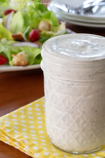 Creamy Dill Dressing | For the Love of Cooking