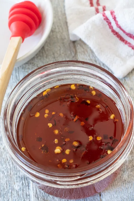 Hot Honey Drizzle | For the Love of Cooking